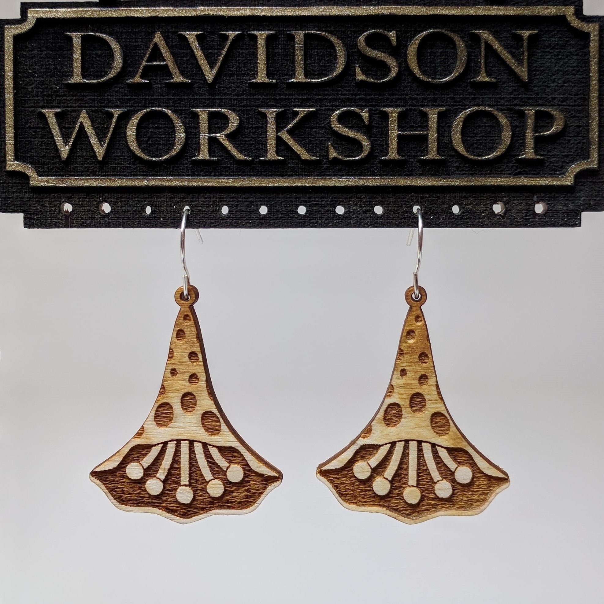 Tiger Lily Wood Earrings – Davidson Workshop