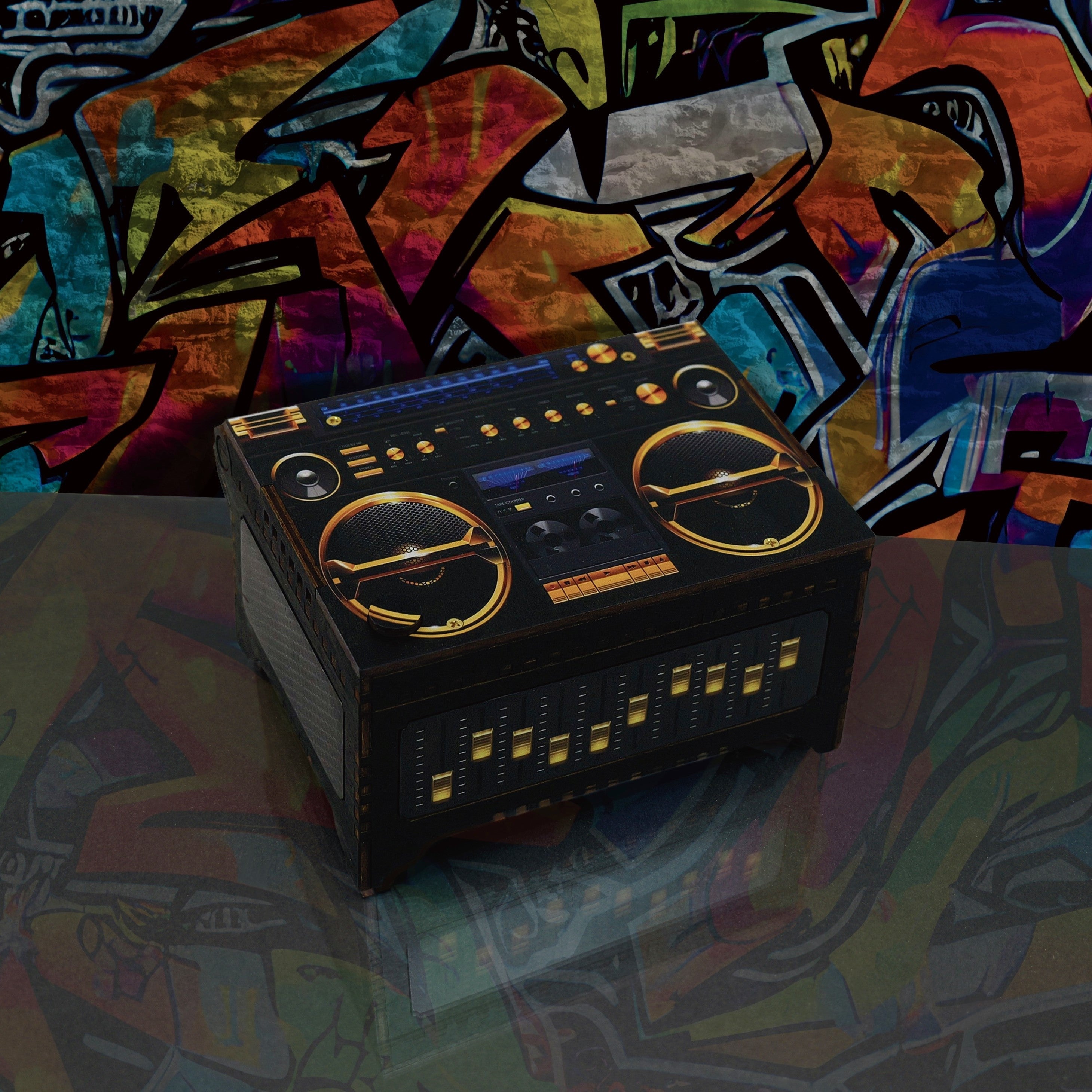 Boombox Custom Music Box – Davidson Workshop