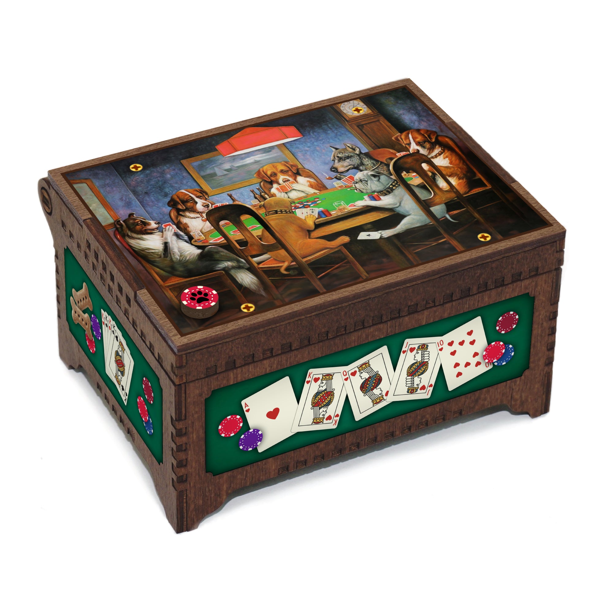 Dogs Playing Poker MP3 Music Box – Davidson Workshop
