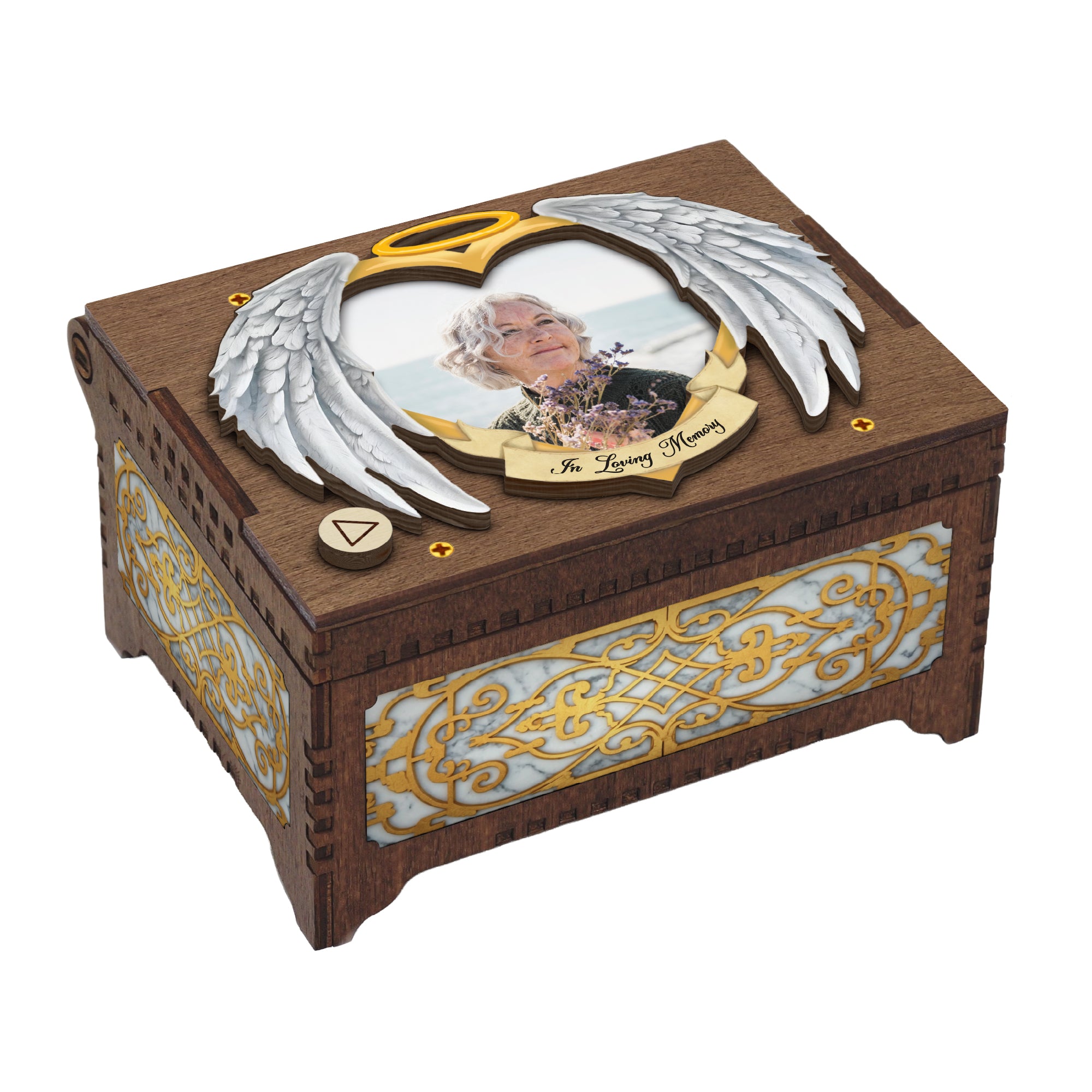 Angel Wings Memorial MP3 Music Box – Davidson Workshop