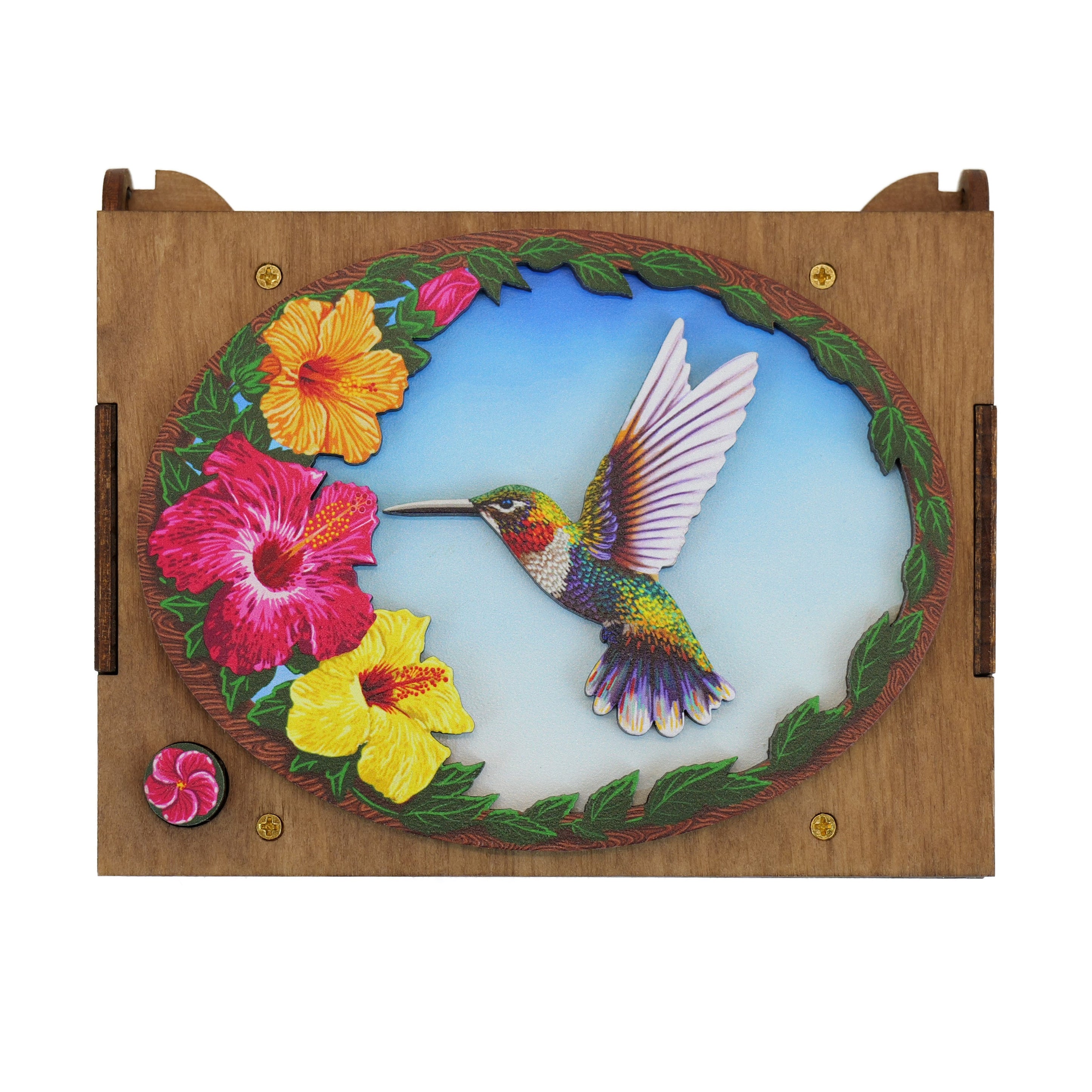 Colorful Hummingbird Music Box – Davidson Workshop