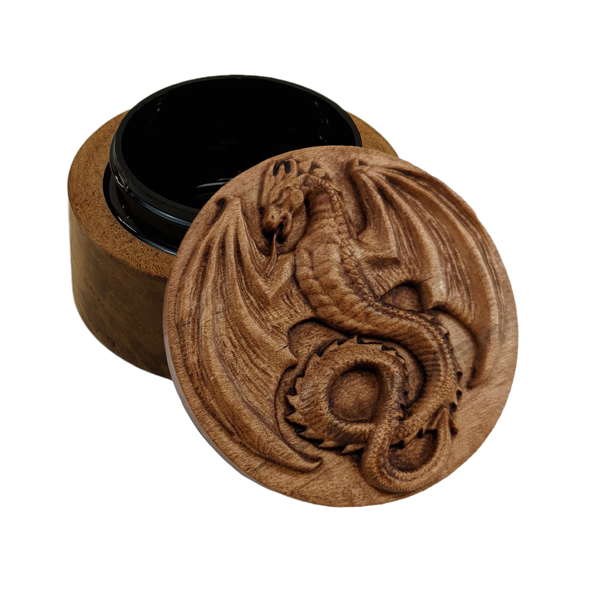 Winged Dragon Carved Box, Keepsake Urn, Your Text Engraved – Davidson ...