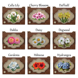 Flower MP3 Music Box, 21 Flower Choices – Davidson Workshop