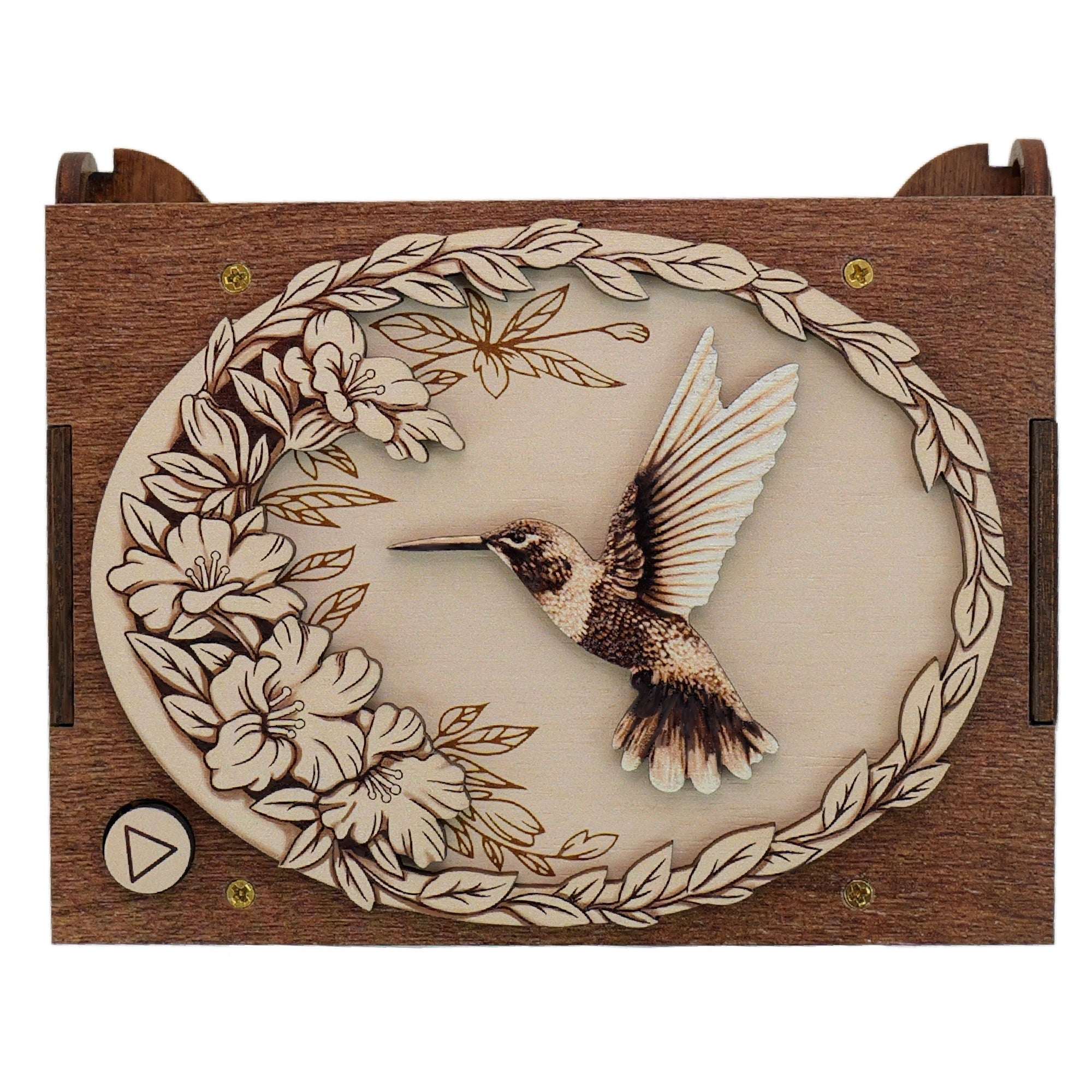 Engraved Hummingbird Music Box – Davidson Workshop