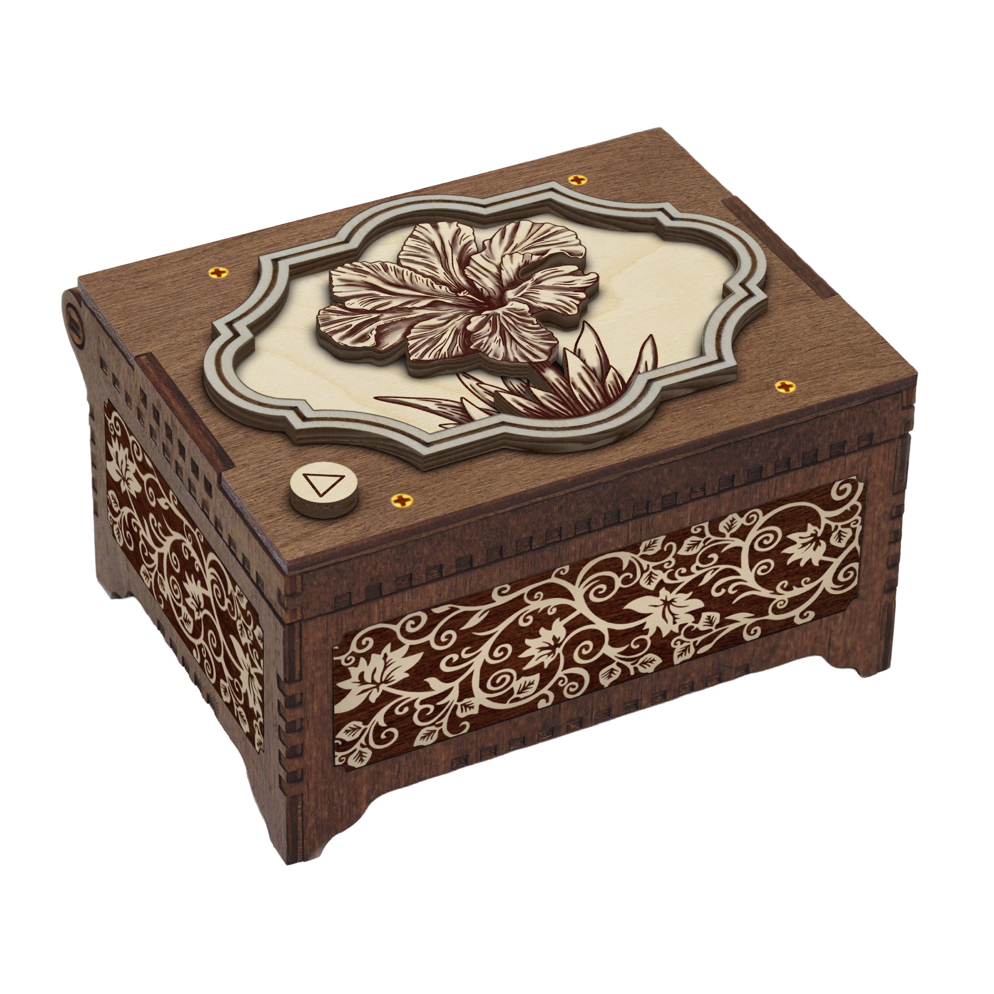 Iris Flower MP3 Music Box, Plays Any Audio, Your Photo Inside ...