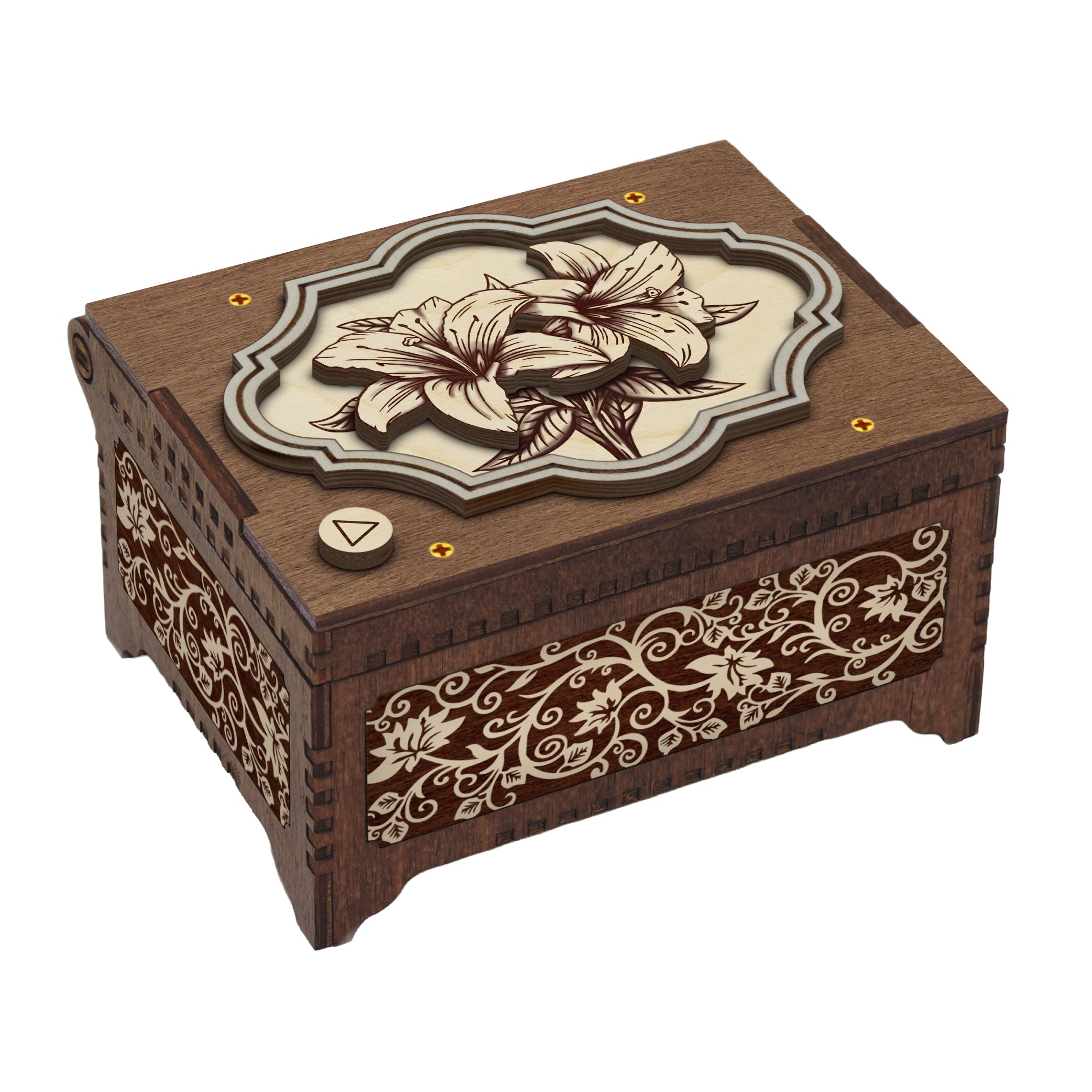 Lily Flower MP3 Music Box, Plays Any Audio, Your Photo Inside ...