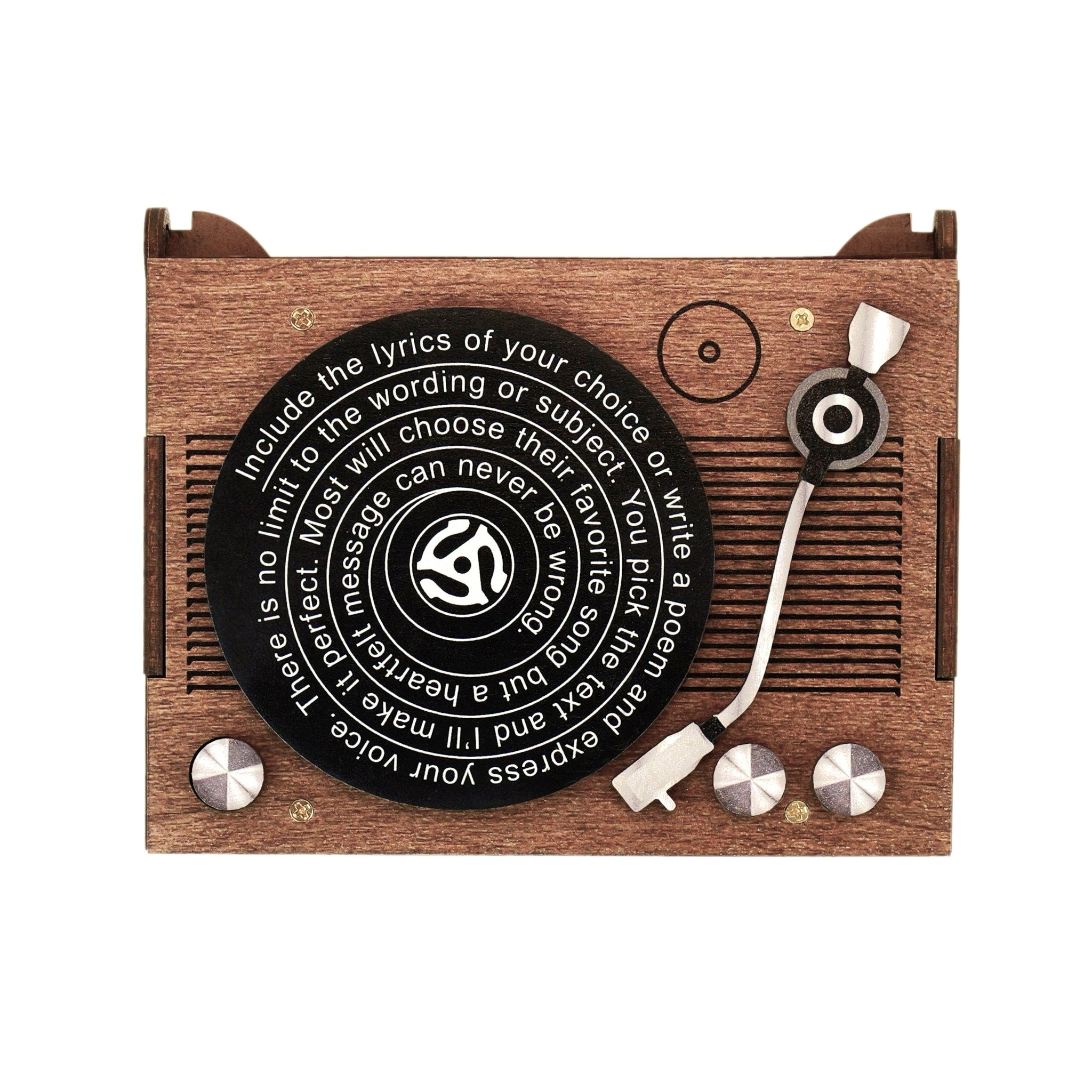 Record Player Music Box – Davidson Workshop