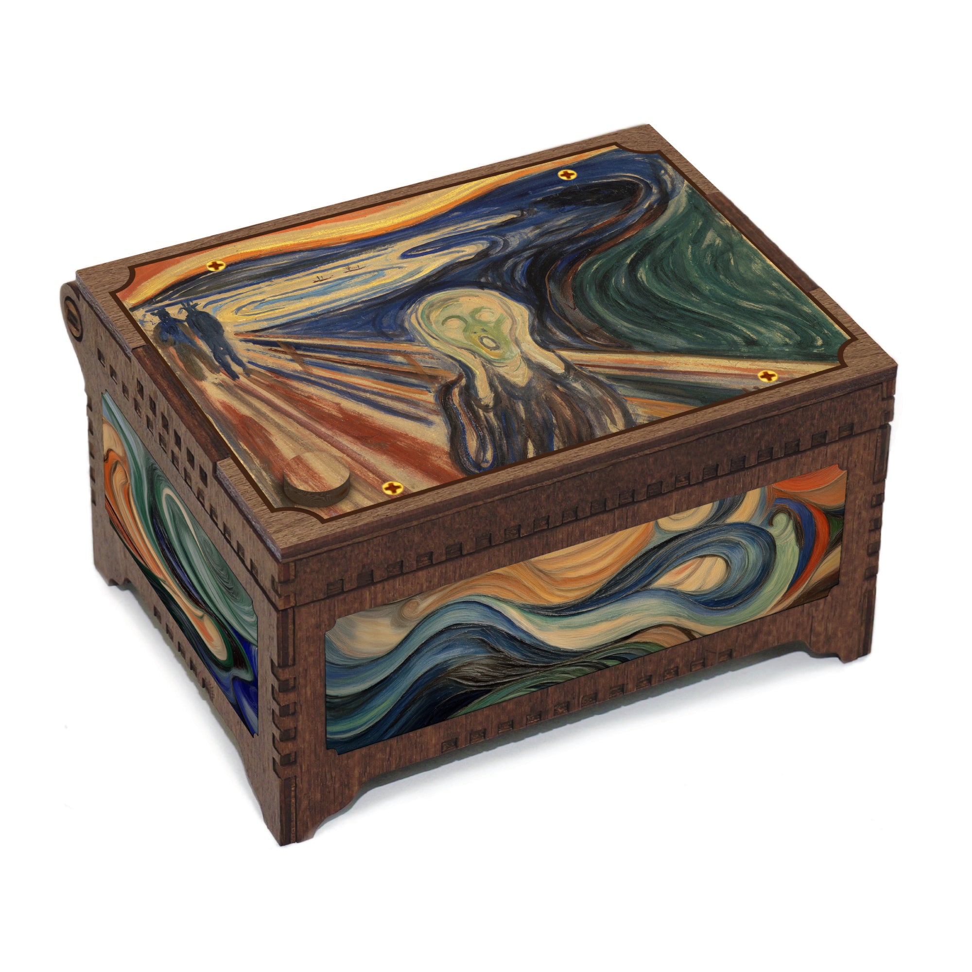 The Scream Painting MP3 Music Box, Your Photo & Text Inside, Free ...