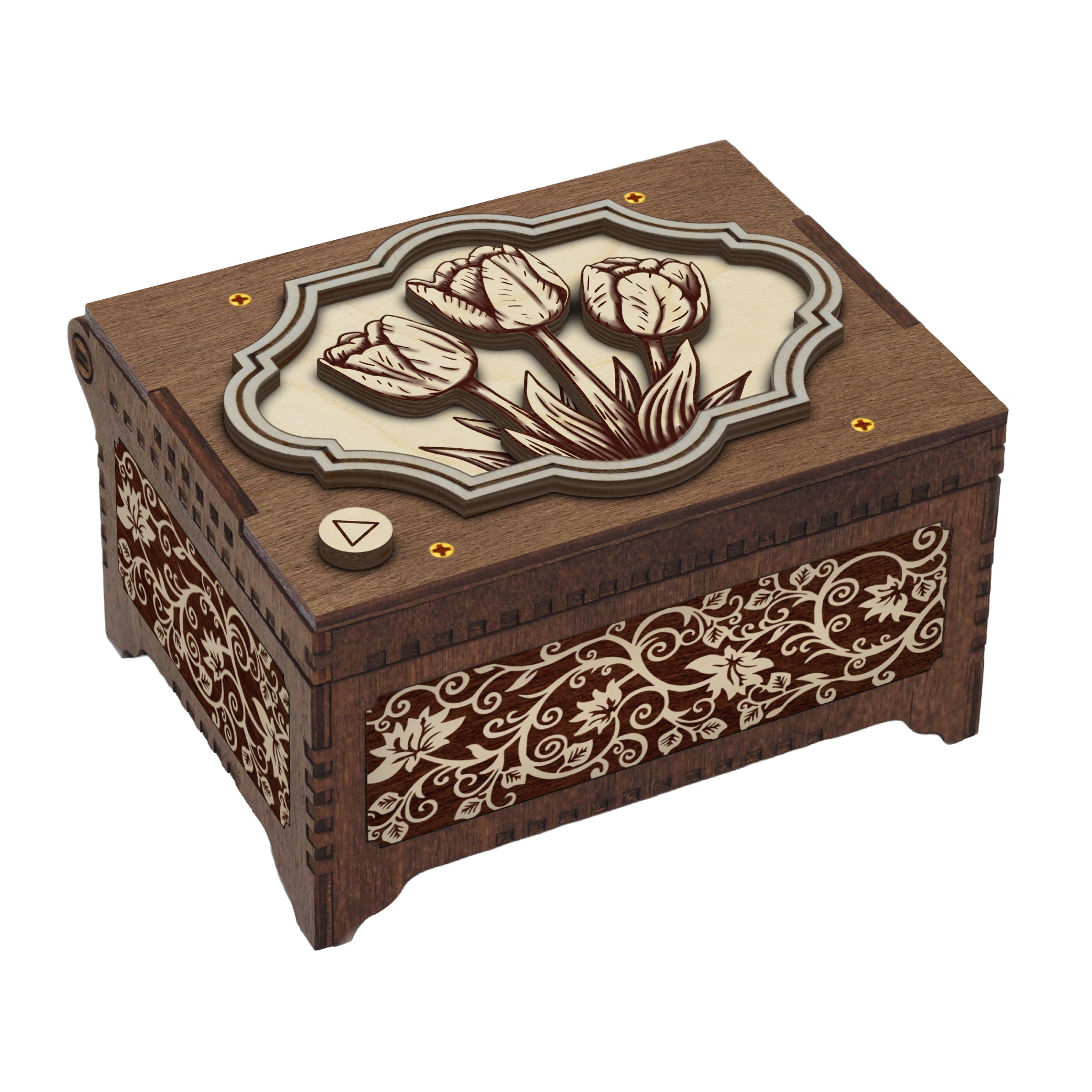 Tulip Flower MP3 Music Box, Plays Any Audio, Your Photo Inside ...