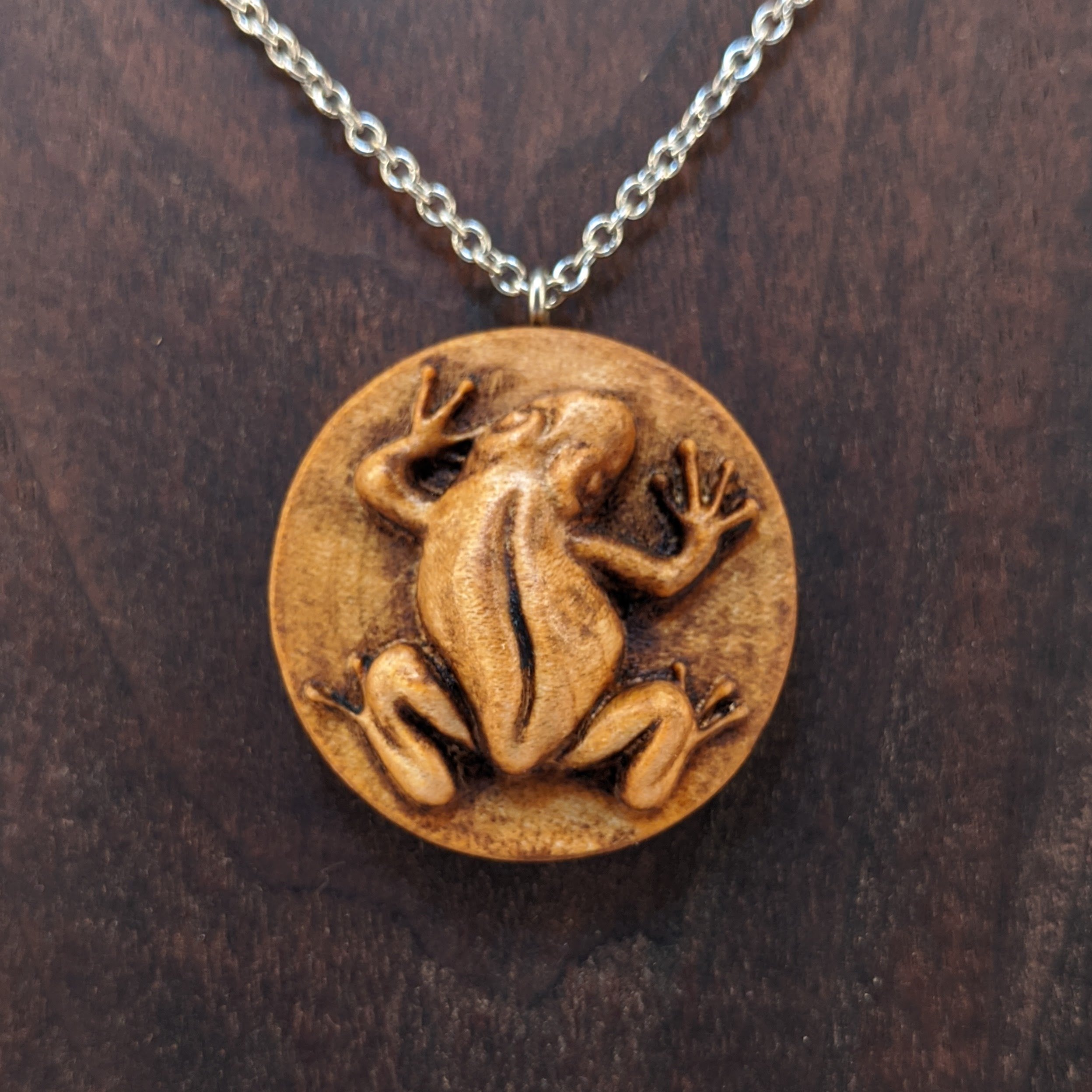 Frog Carved Pendant – Davidson Workshop
