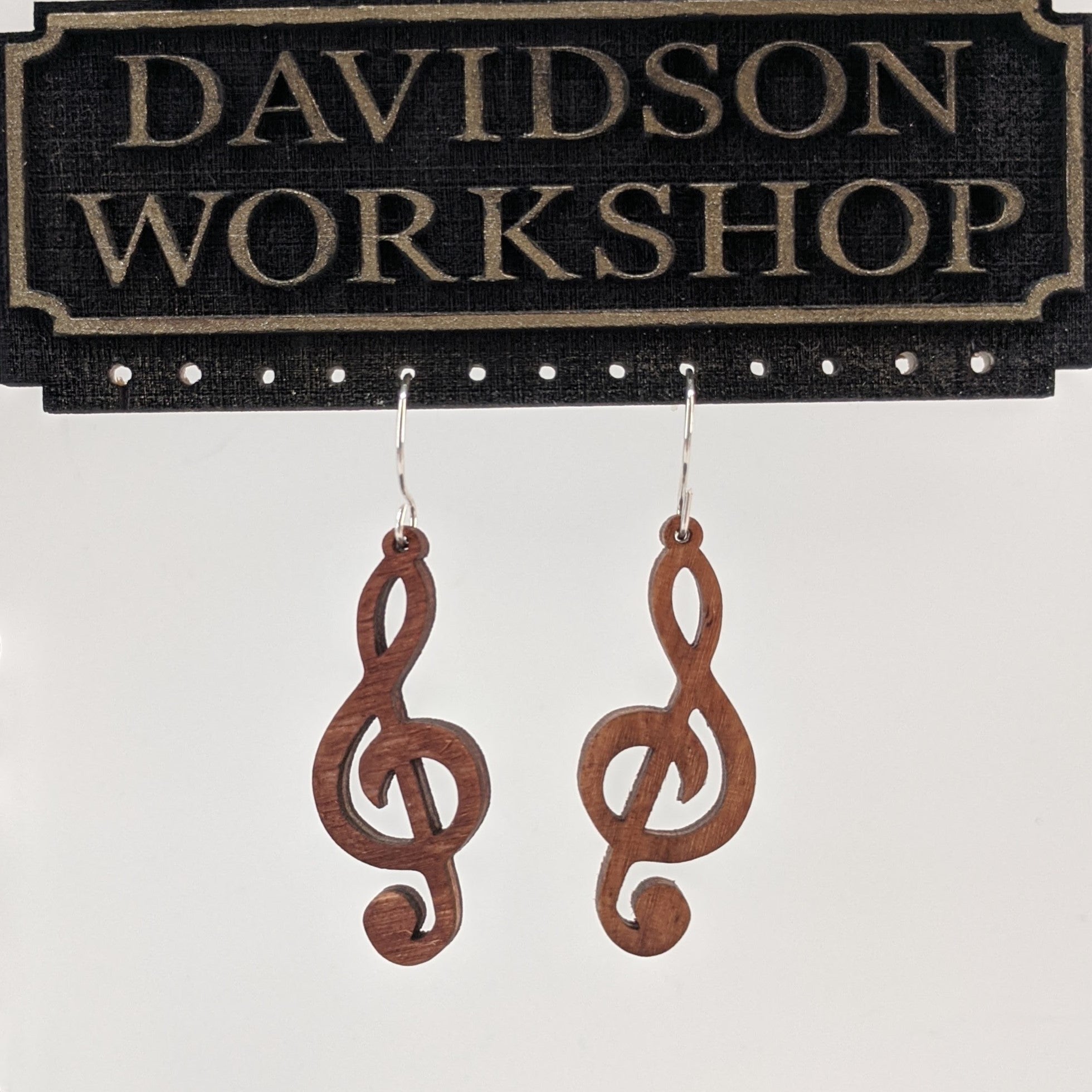 Musical Note Wood Earrings – Davidson Workshop
